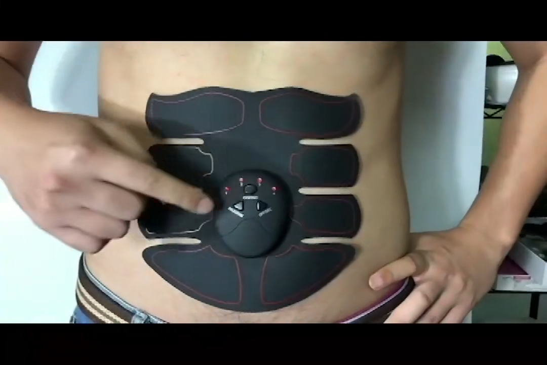 EMS Abdominal Muscle Toning Trainer ABS Stimulator Toner Fitness Binder ...