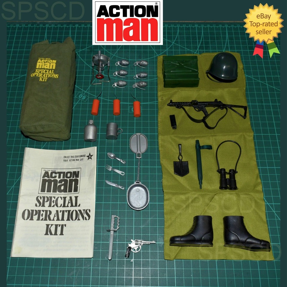 Action Man Vintage Palitoy 2nd Issue Special Operations Kit 1977-84 FREE POST UK | eBay