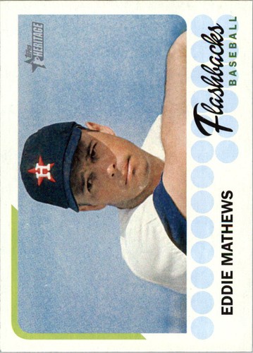2016 Topps Heritage Baseball Flashbacks #BFEM Eddie Mathews | eBay