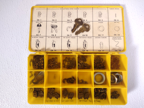 RARE Vintage Zipco Chicago Service Kit CSK-40 Re-key Locksmith Tools w ...