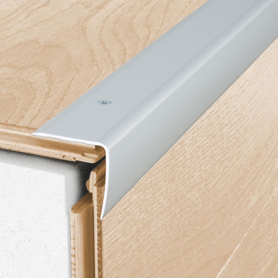 ALUMINIUM ANTI NON SLIP STAIR EDGE NOSING 35x 35mm EDGING STEP TRIM 2 ...