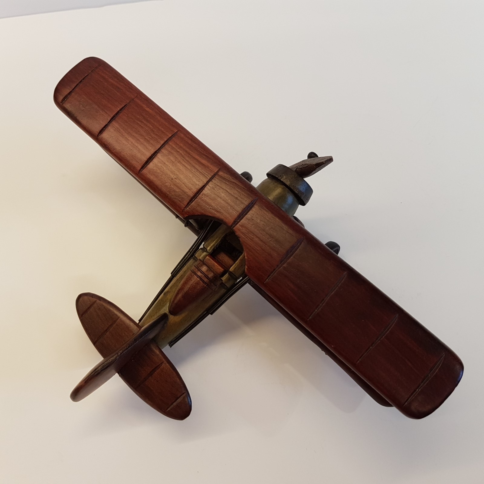 Biplane WW1, Vintage, Desk Model, Wooden, Hand Made, from 1960's | eBay