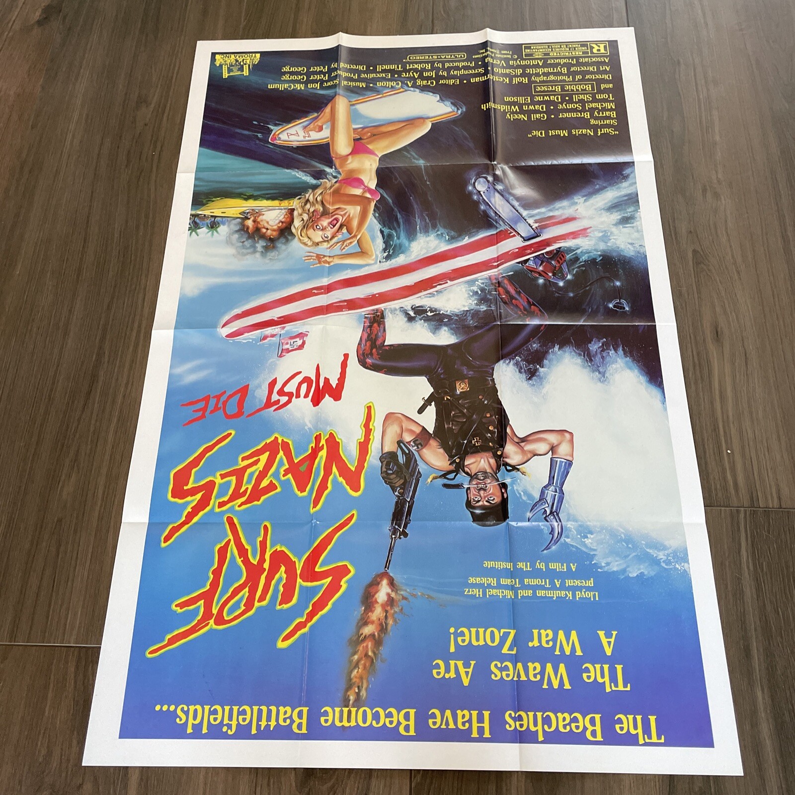 Surf Nazis Must Die original one sheet movie poster 1987 Troma | eBay