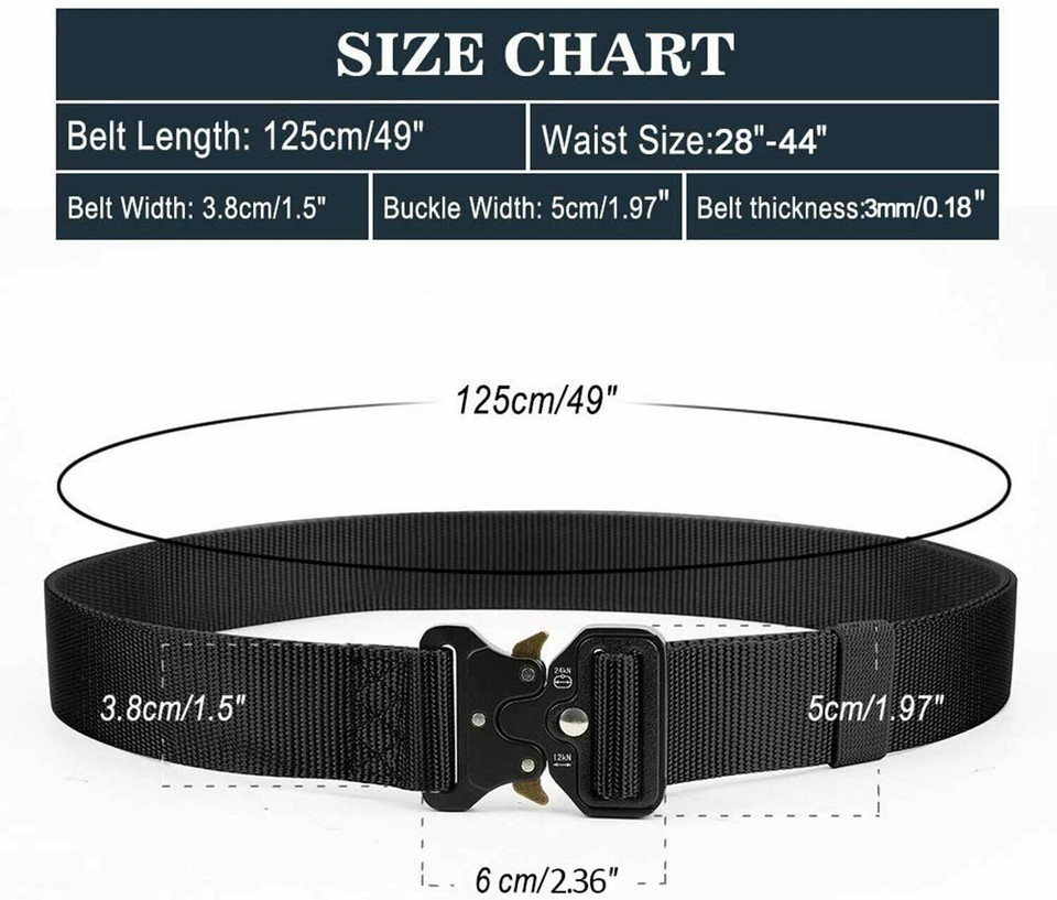 MEN Casual Military Tactical Army Adjustable Quick Release Belts NEW | eBay