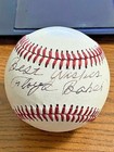 FLOYD BAKER 2 SIGNED AUTOGRAPHED OL BASEBALL! Browns, White Sox, Red ...