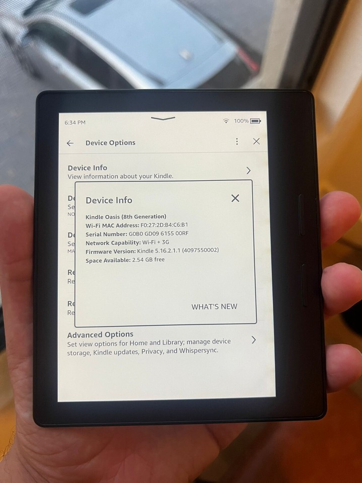 Amazon Kindle Oasis (8th Generation) 4GB, Wi-Fi, 6in - Black (No Ads ...