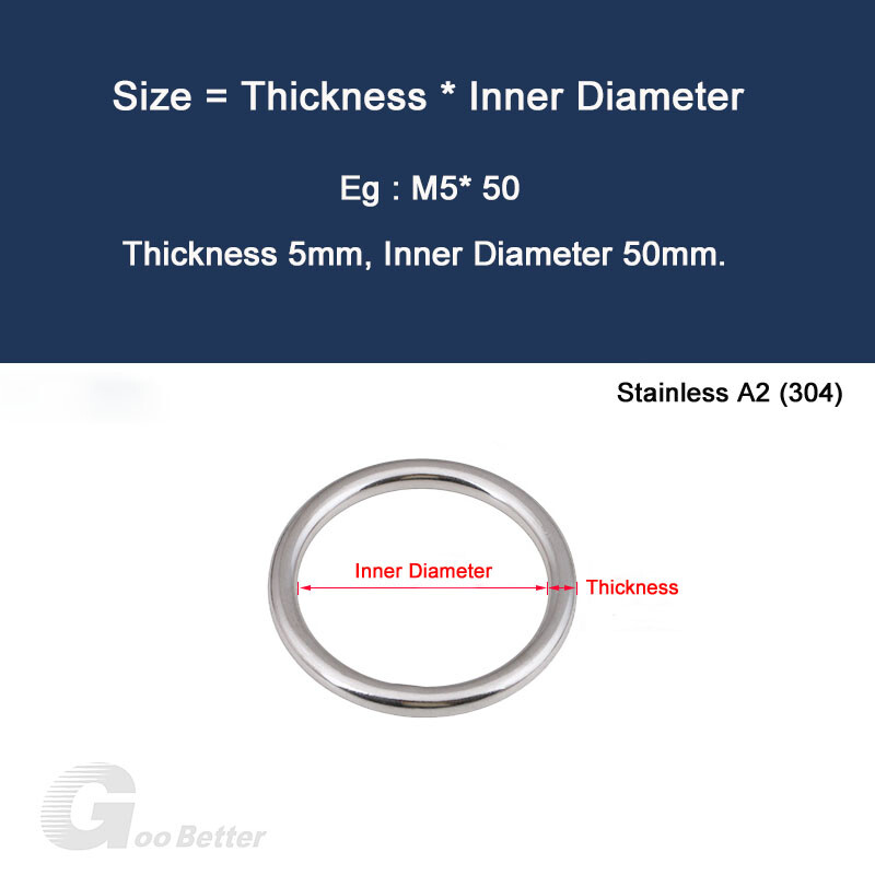 Metal O Rings Welded Metal Stainless A2 Solid Steel Ring Polished Round ...