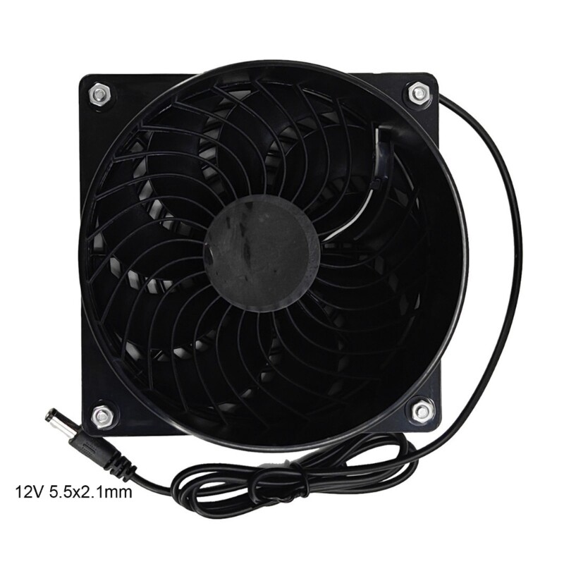 12V Exhaust Fan Home Quiet Inline Duct Fan Industrial Fan Bathroom ...