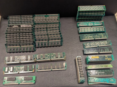 Mixed Lot of 70 RAM Memory sticks for gold or PM recovery: 2 lbs, 9 oz ...