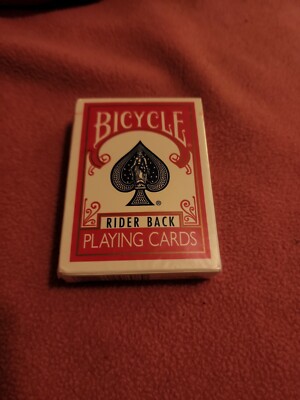Vintage Bicycle Rider Back Playing Cards 808 Red Unopened | eBay
