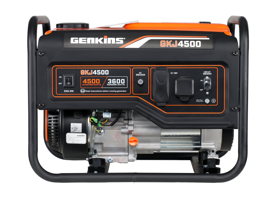 Genkins 4500 Watt Portable Power Generator 4 Stroke 233 cc Engine Gas ...