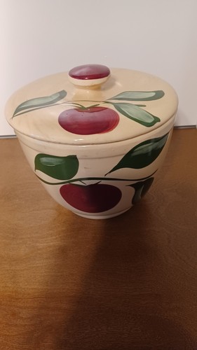 Vintage Watts Pottery Ice Bucket Apple Pattern | eBay