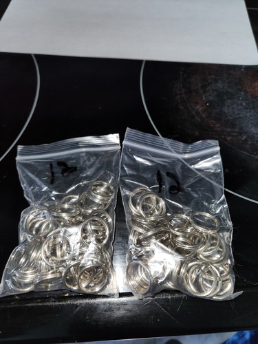 50 ROSCO STAINLESS STEEL SPIT RINGS SIZE 12 | eBay