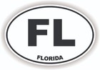 Florida Oval Vinyl Decal Sticker State Car Diesel Truck Home FL Keys ...