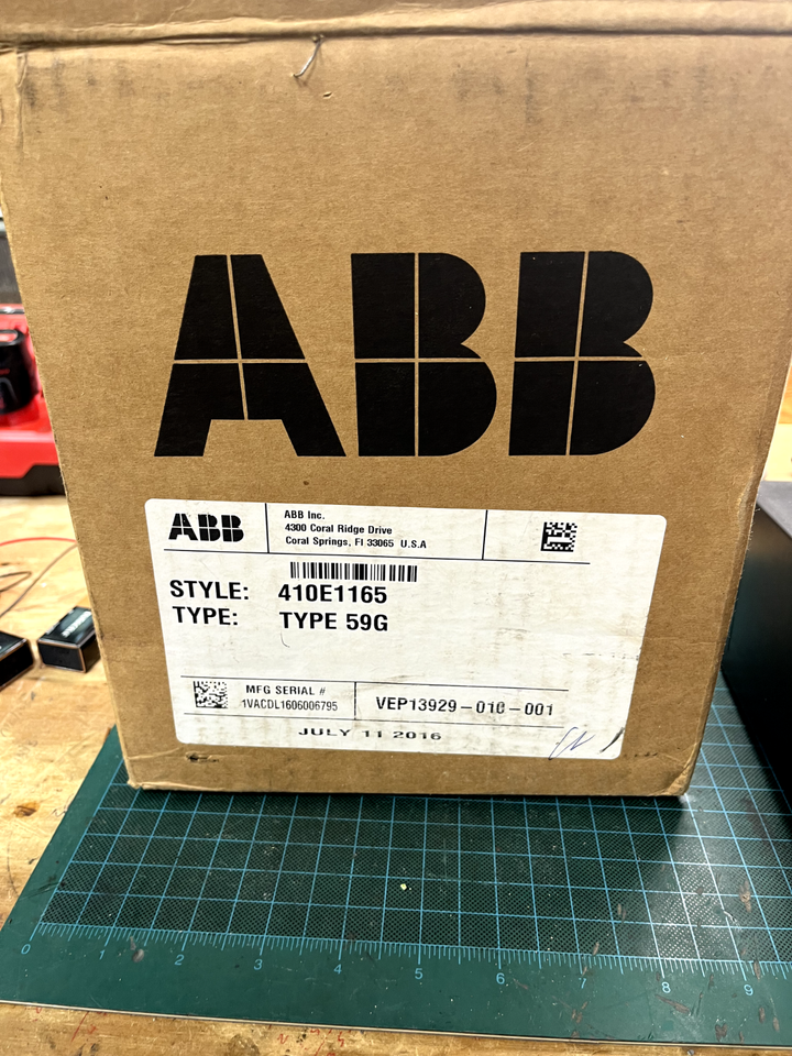 ABB Circuit Shield 59G Ground Voltage Relay 120 VAC Control Inverse ...