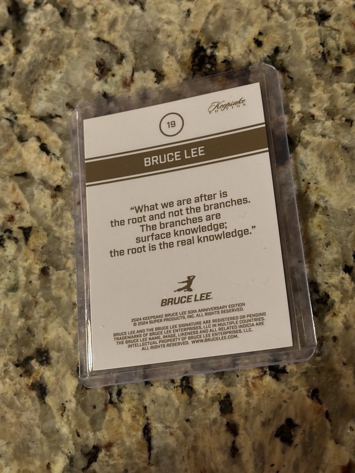 BRUCE LEE KEEPSAKE 50TH ANNIVERSARY CARD # 19 | eBay