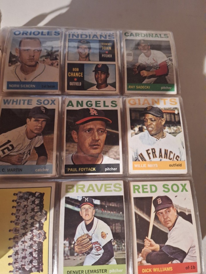 1964 Topps Baseball Complete Set Cards #1-587 VG /EX | eBay