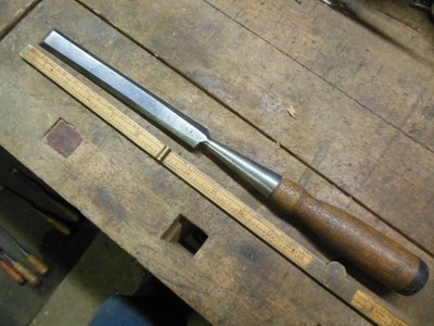 vintage T H Witherby socket chisel 3/4" bevel edge old wood carving ...