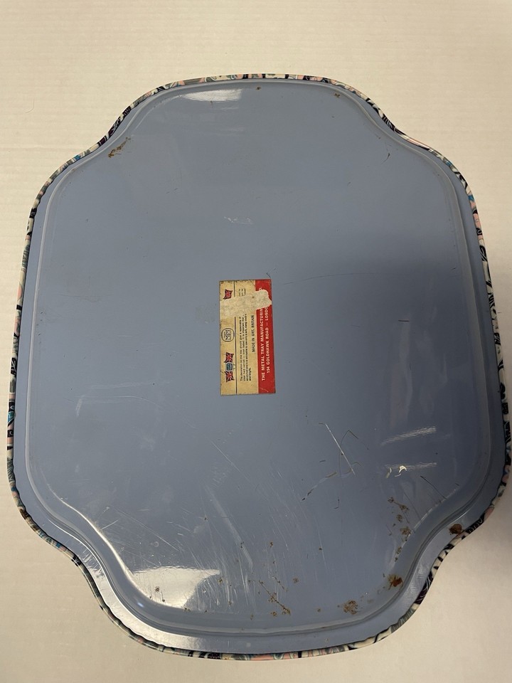 Vintage French Metal Tole Tray MTM Elite Tray Company England Parisian ...