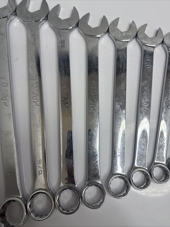 Mac Tools Huge Bundle Lot 18 Pc Metric Combination Wrench Set Wrenches ...