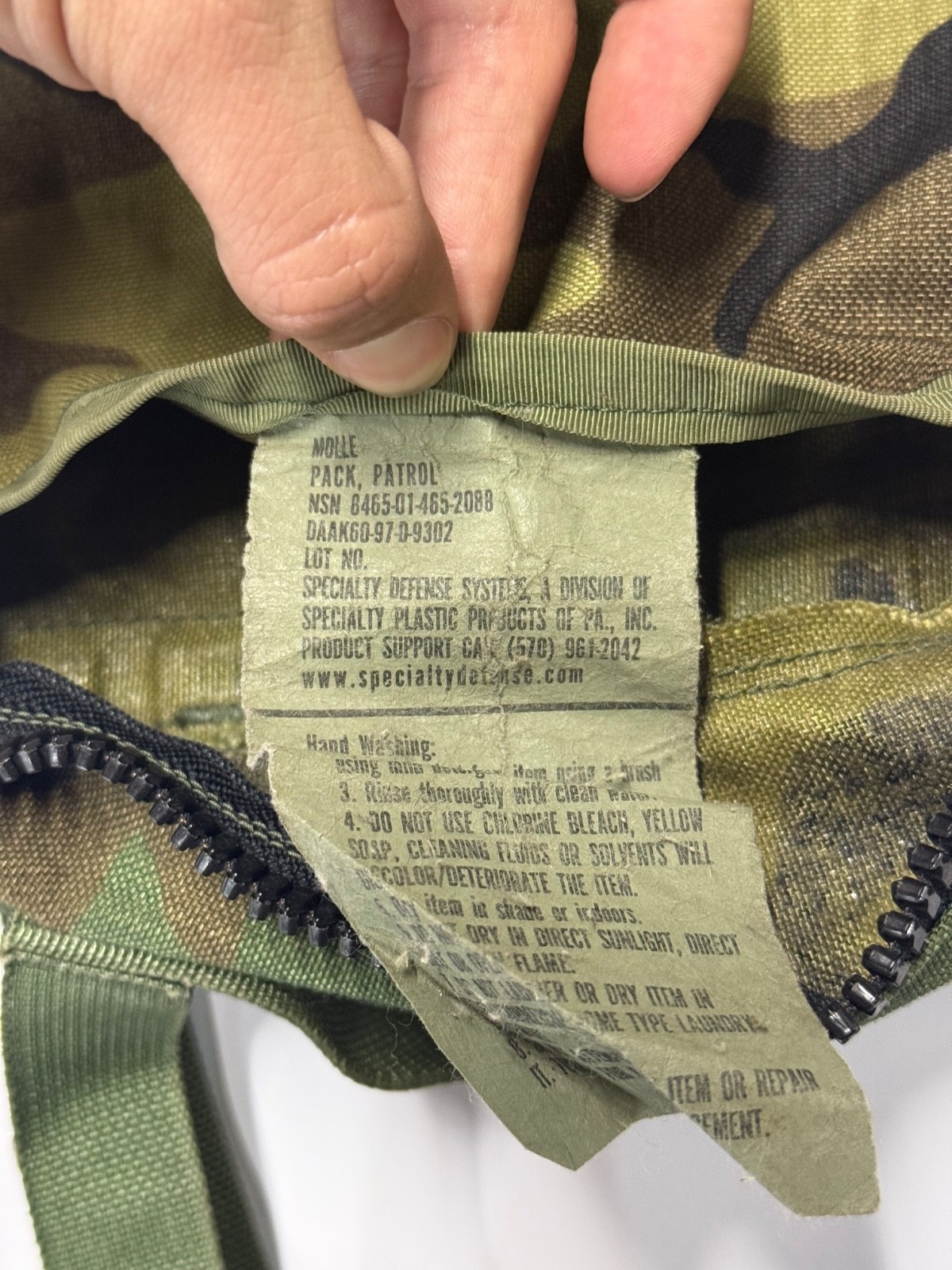 USGI SDS MOLLE Patrol Pack Woodland BDU M81 | eBay