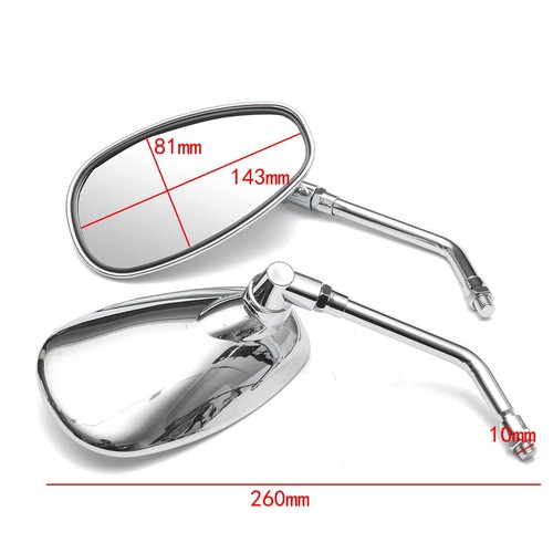 2X Motorcycle Wind Wing Rear View Mirror Stealth Side Mirrors For ...