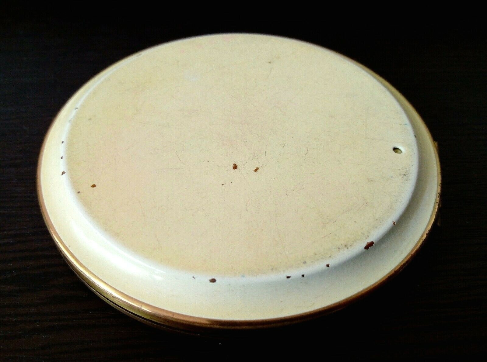 Vintage Powder Compact Mirror Mid-Century Enameled Vanity Makeup Rachel ...