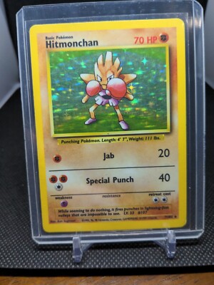 Pokémon TCG Hitmonchan Base Set 7/102 Holo Unlimited Holo Rare | eBay