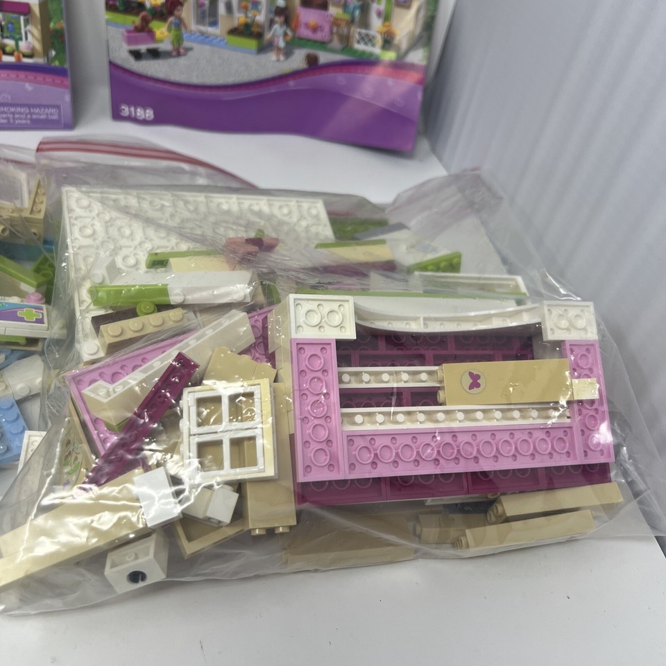 LEGO Friends 3188 & 3315 Loose Pieces Lot Incomplete Set Retired Mini ...