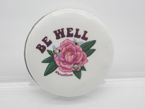 Be Well Bees with Flower Button Lapel Pin | eBay