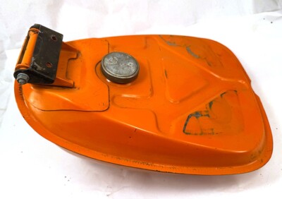 Honda 1969-1978 CT90 Trail 90 OEM Fuel Tank, Shiny Orange, No Rust ...