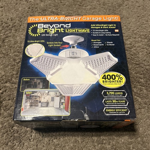 BEYOND BRIGHT 20-Watt 72 LED Lamp Lights 6500K Garage Ultra-Bright! NEW ...
