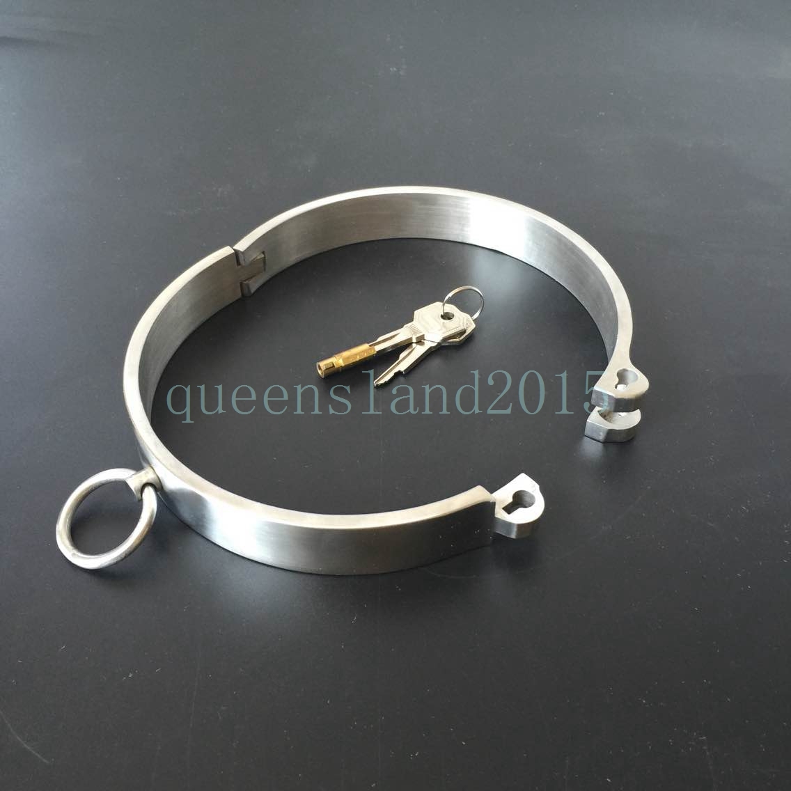 Real Stainless Steel Collar Wrist Ankle cuff Restraints Heavy Duty ...