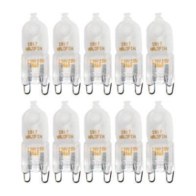 10 X Osram Halogeno Stiftsockel 40W G9 MATT 230V Backofen Halopin ...