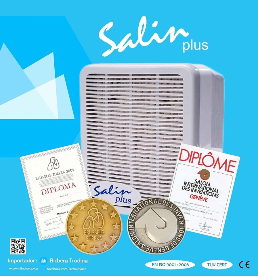Salin Plus Salt Therapy Air Purifier for Asthma, COPD Respiratory ...