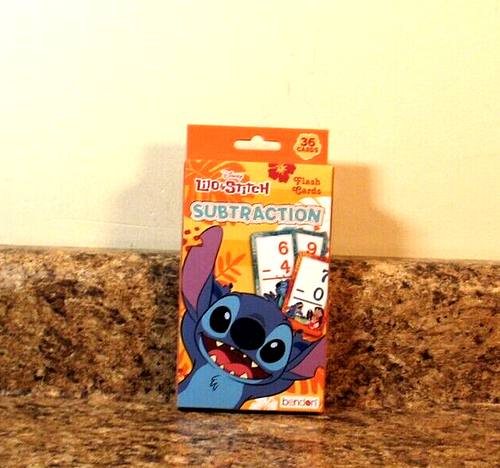 Disney Lilo & Stitch Math Subtraction Flash Learning Cards NEW | eBay