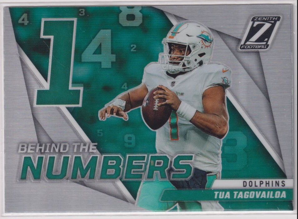 2022 Zenith Behind the Numbers #5 Tua Tagovailoa | eBay