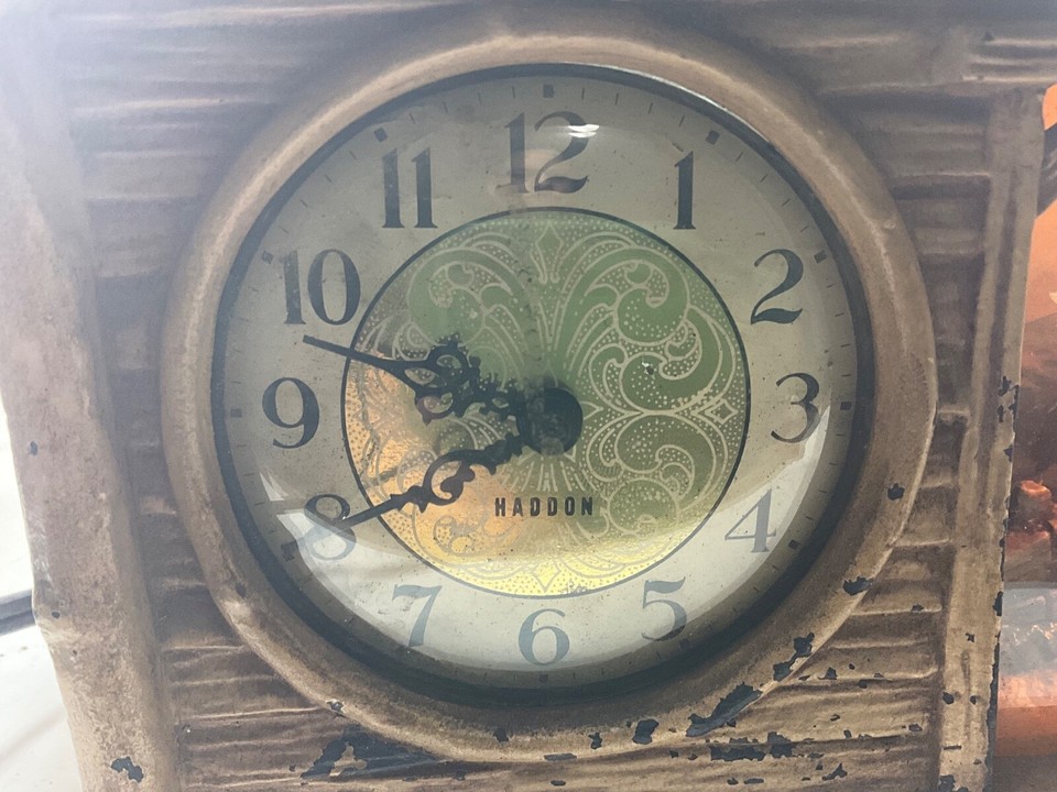 VINTAGE HADDON ORIGINAL THE RANCH 'O ROCKING BRONCO MOTION CLOCK. SEMI ...