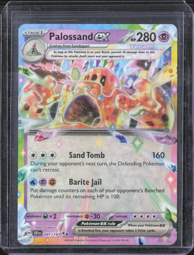 Palossand Ex 2024 Pokemon Scarlet & Violet Surging Sparks #091/191 Base ...