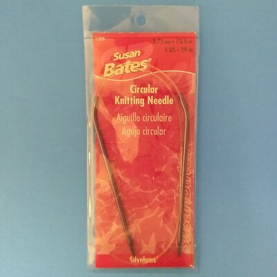Susan Bates Silvalume Circular Knitting Needle US 5 (3.75mm) 29 Inch ...