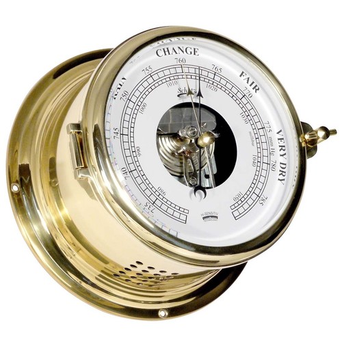 Barometer Brass Royal Hi-Sensitiv 180 mm x 93 mm Open Scale 480bo | eBay