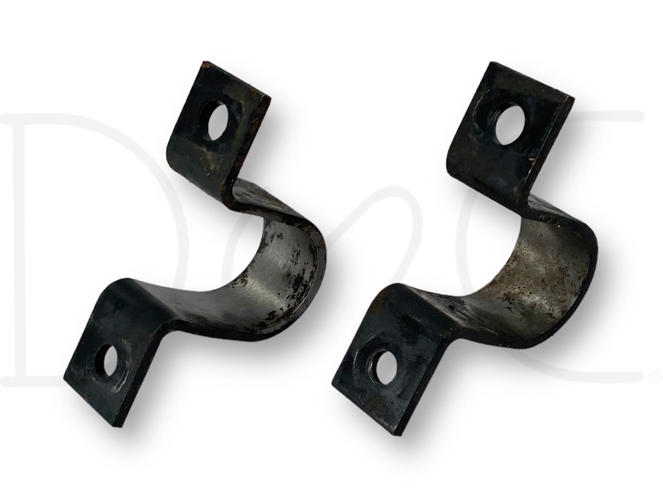 99-04 Ford F250 F350 2WD Front Axle Sway Bar Bushing Brackets Bracket ...