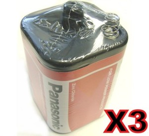 3X 6V PANASONIC 6V BATTERY 4R25 996 TORCH LANTERN ENERGIZER ORIGINAL ...