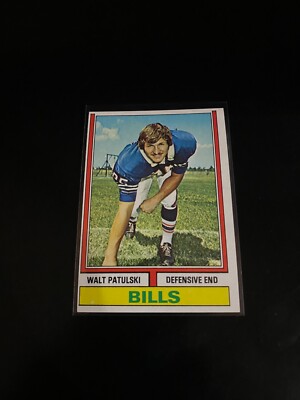 Walt Patulski 1974 Topps Football Card Bills 79 NRMT+ PWE | eBay