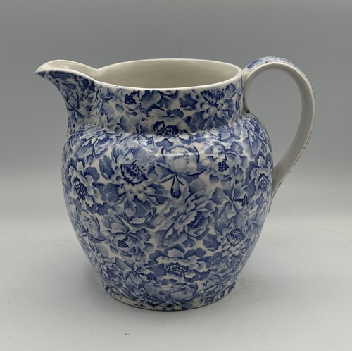 Vintage Laura Ashley Palace Gardens Blue Pitcher. Staffordshire England ...