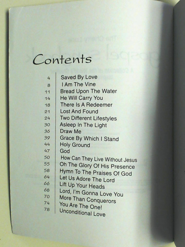 Gospel Songbook Piano, Vocal, Guitar 159 Pages. New-Old Stock ...