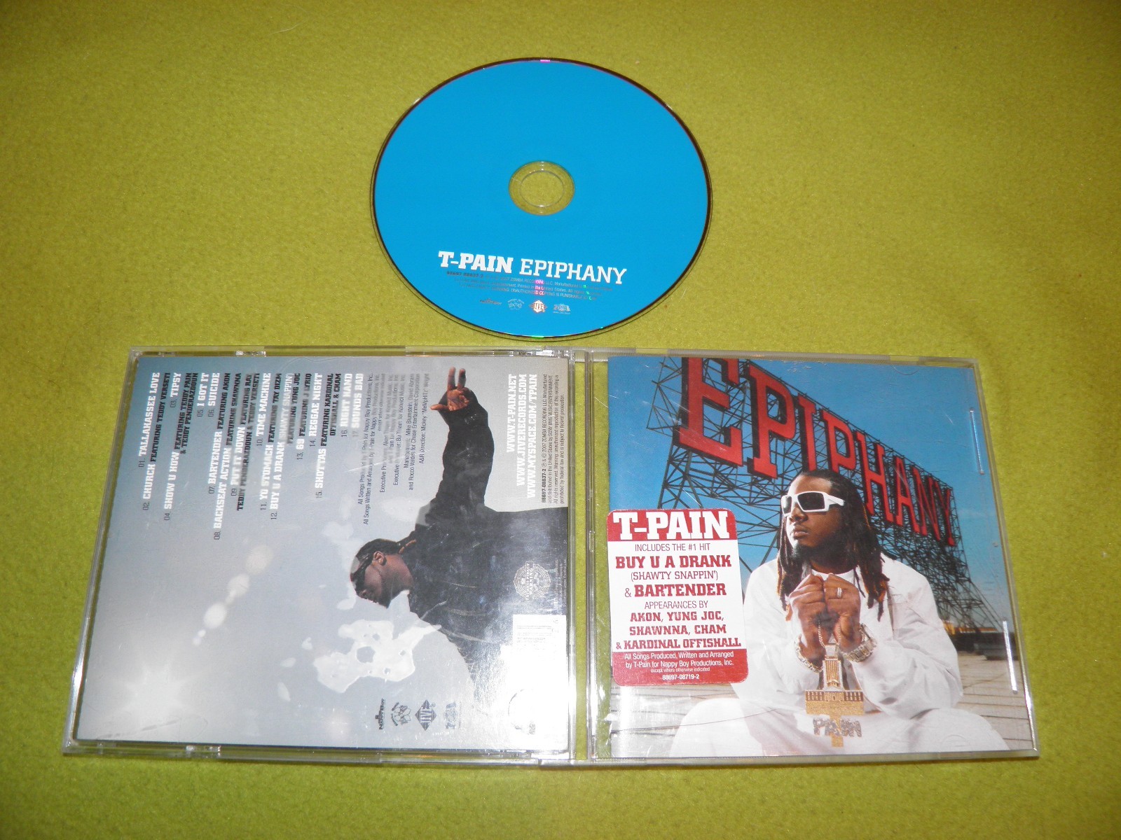 T-Pain - Epiphany - RARE USA Made "Jive" CD Funk Hip Hop / Akon ...