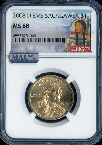 2008-D Sacagawea Dollar NGC MS68 SMS Satin MAC Quality ️ | eBay