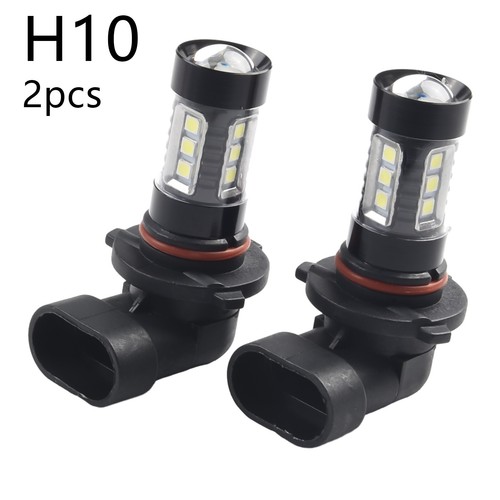 H10 LED Fog Light Kit 2PCS Super Bright Bulbs 6000K White Long Lifespan ...