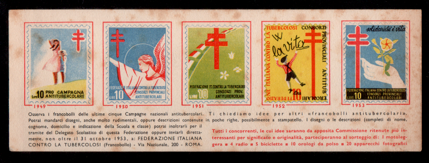 SEGNALIBRO ANTITUBERCOLARI TUBERCOLOSI ANNI 50 PUBBLICITARIO | eBay